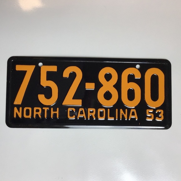 Vintage | Other | Vintage 953 License Plate North Carolina State ...